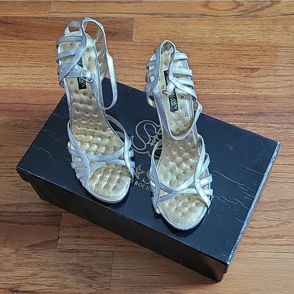 Shane & Shawn Silver Stiletto Heels - Gem